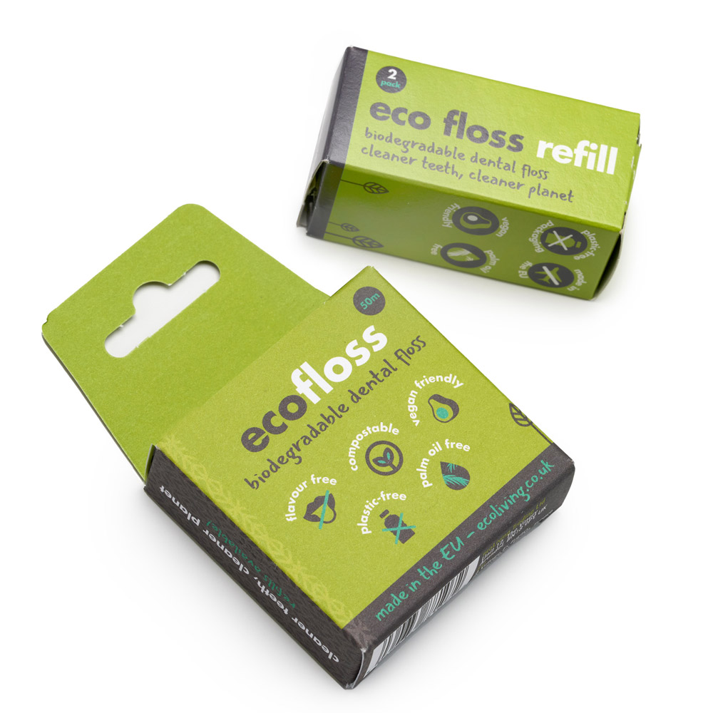 Eco Floss - Plant-Based Vegan Dental Floss - ecoLiving.co.uk